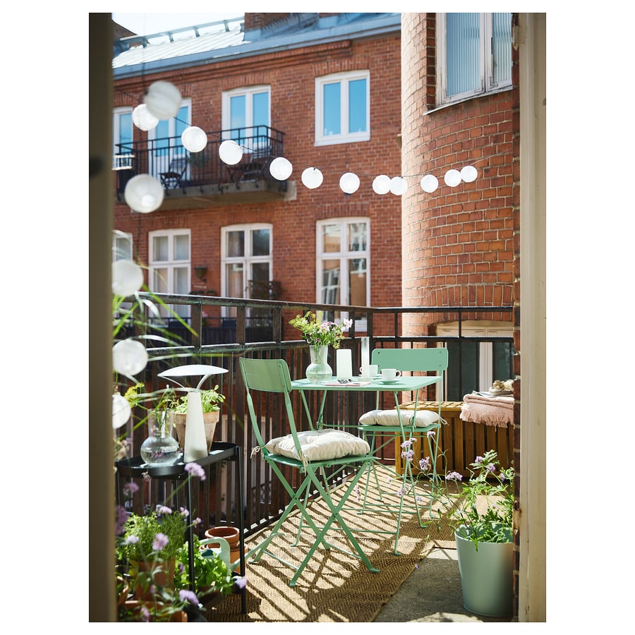 SUNDSÖ table, light green outdoor, 65x65 cm - IKEA UK