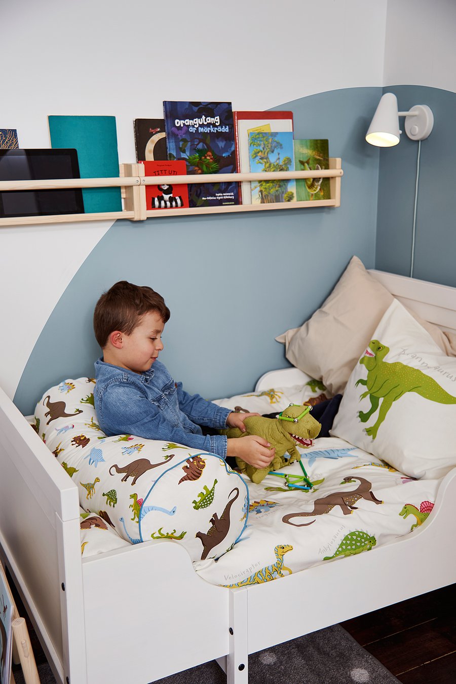 SUNDVIK ext bed frame with slatted bed base, white, 80x200 cm - IKEA
