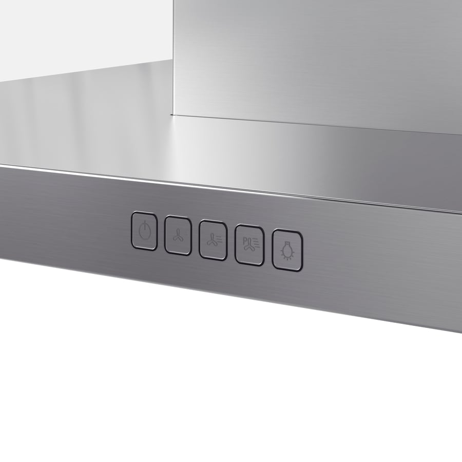 SVÄVANDE ceiling-mounted cooker hood, stainless steel, 90 cm - IKEA