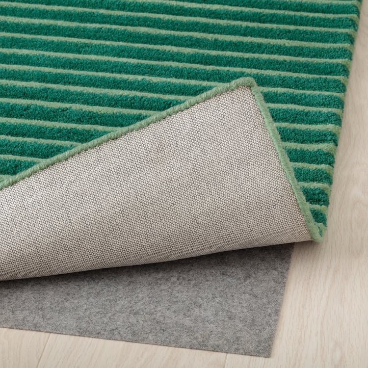 TÅGSPÅR green, striped rug, 200x300 cm - IKEA UK
