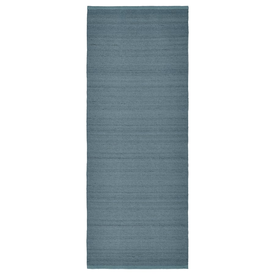 TIDTABELL grey blue, wool runner rug, 80x200 cm - IKEA UK
