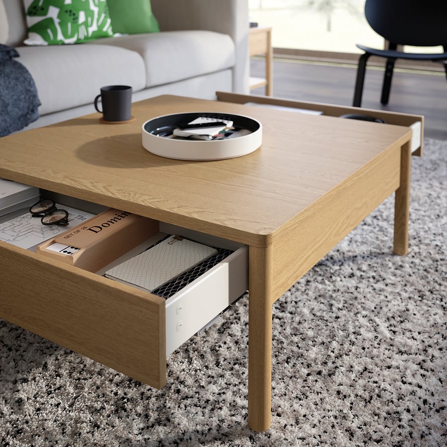 TONSTAD coffee table, oak veneer, 84x82 cm - IKEA UK