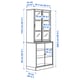 TONSTAD storage combination with sliding glass doors, oak veneer/clear ...