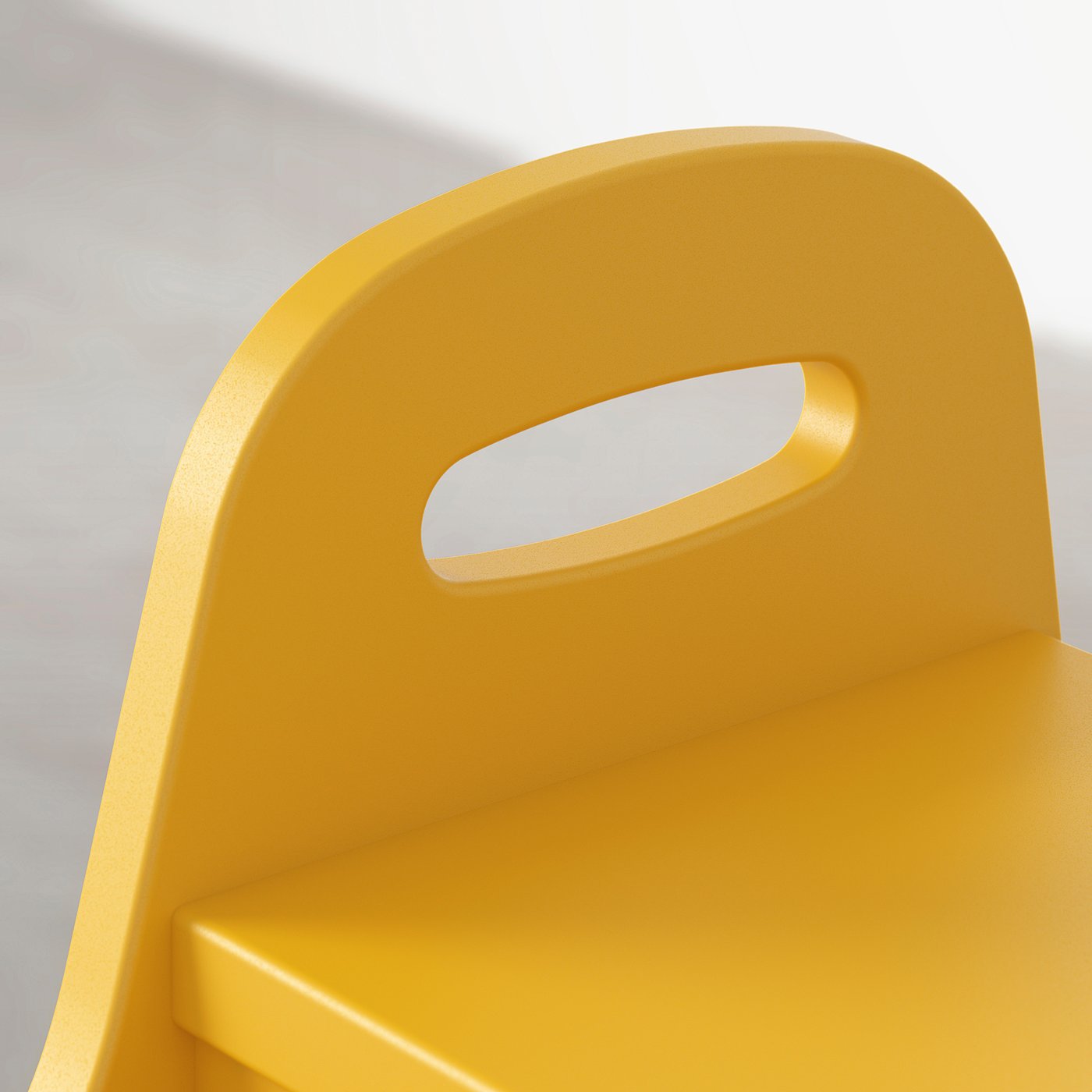 TROGEN children's step stool, yellow, 40x38x33 cm - IKEA