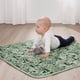 TROLLDOM quilted blanket, forest animal pattern/green, 96x96 cm - IKEA UK