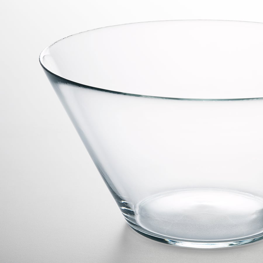 TRYGG serving bowl, clear glass, 28 cm - IKEA
