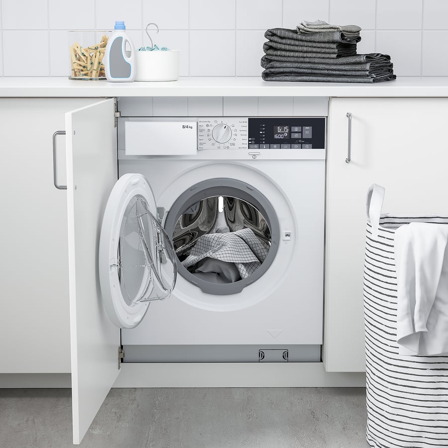 TVÄTTAD integrated washing machine/dryer, white - IKEA UK