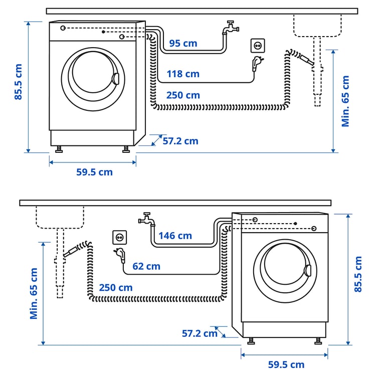 UDDARP washing machine, 7 kg - IKEA UK