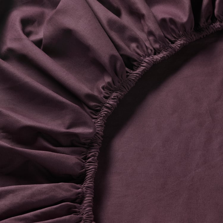 ULLVIDE Deep Red Single Fitted Sheet - IKEA UK