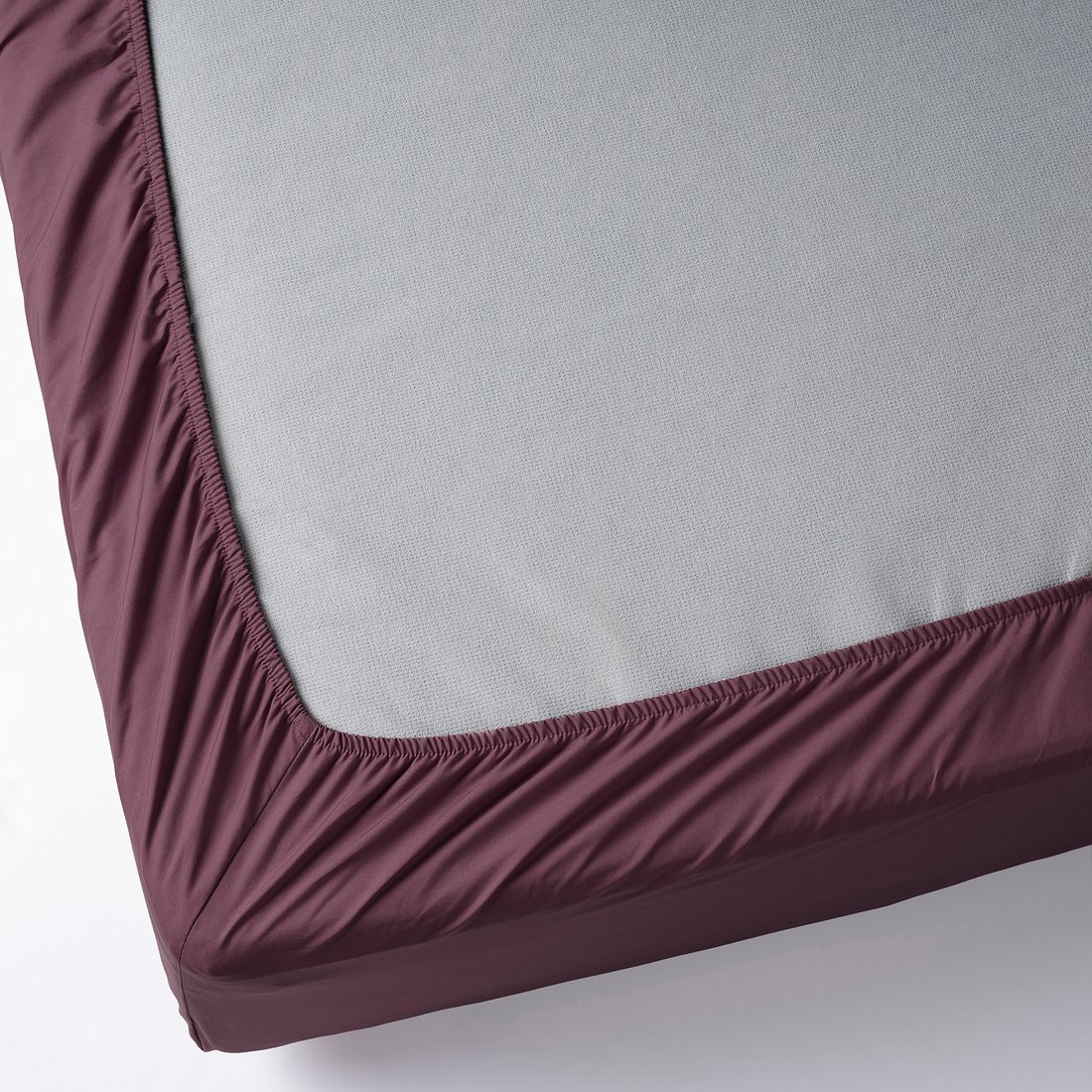 ULLVIDE fitted sheet, deep red, Double - IKEA
