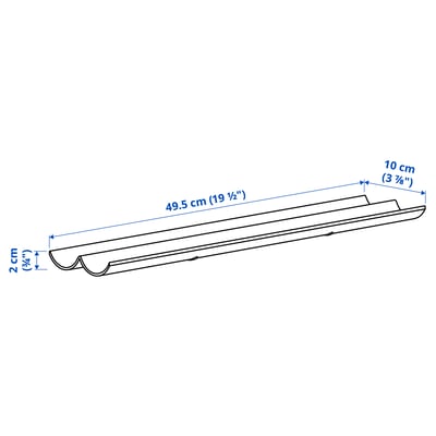 UPPDATERA spice rack, white, 10x50 cm - IKEA UK