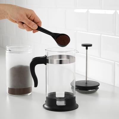UPPHETTA glass, stainless steel, Coffee/tea maker, Height: 22 cm - IKEA UK