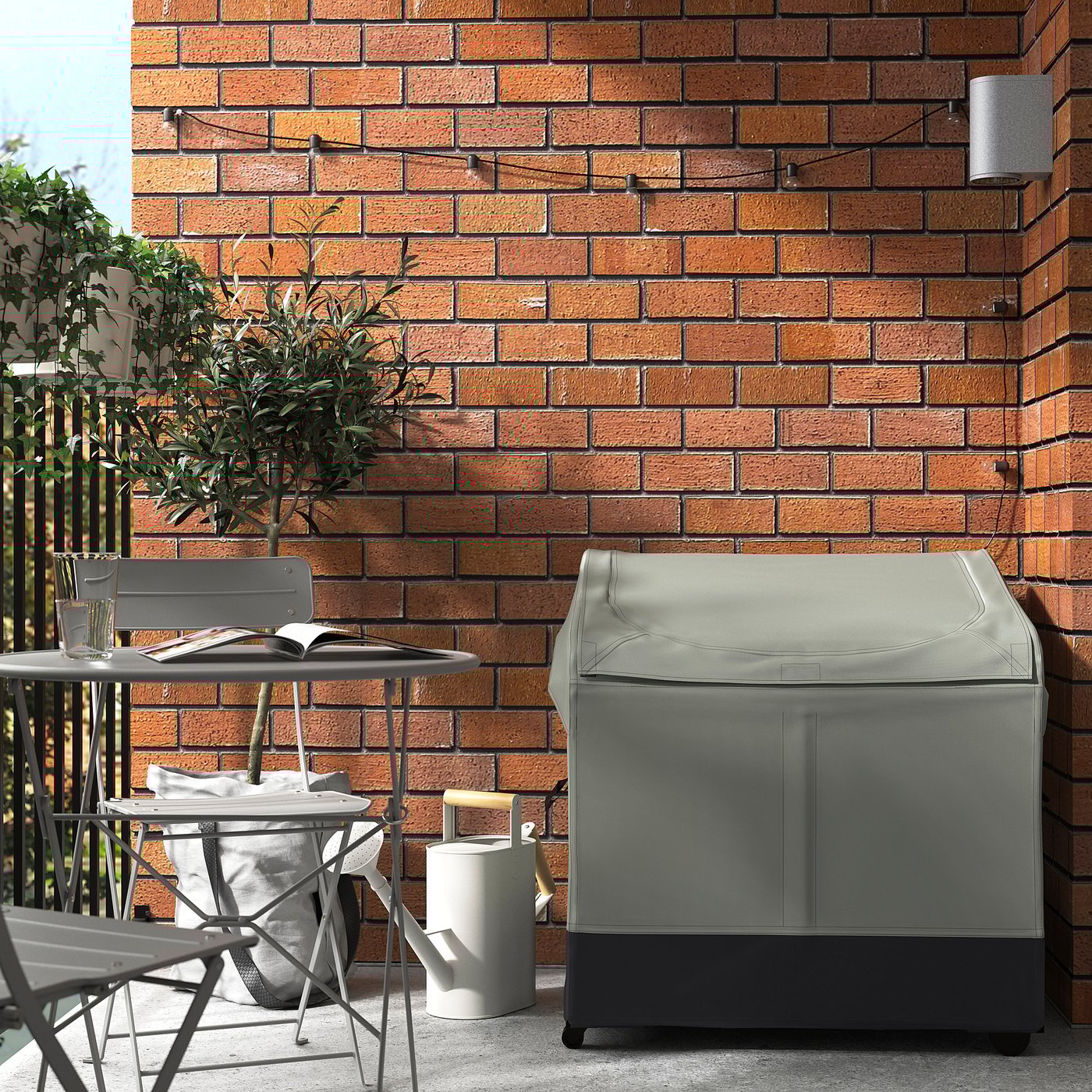 VATTERSO garden storage box dark grey 78x72x79 cm IKEA