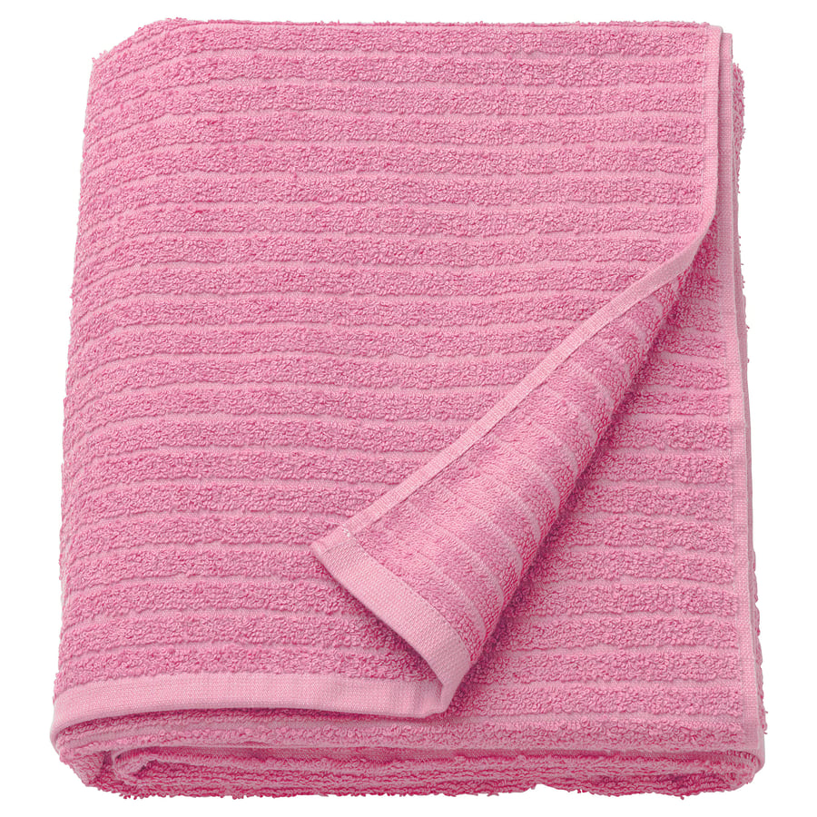VÅGSJÖN bath sheet, pink, 100x150 cm - IKEA UK