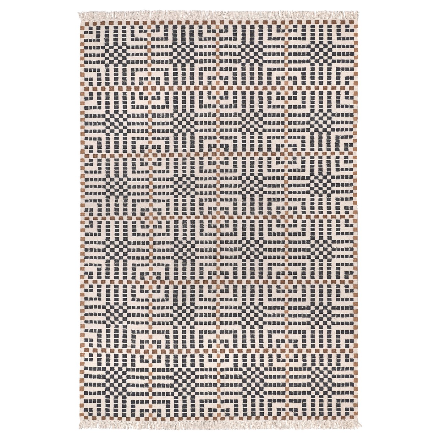 VAMDRUP multicolour, scandi pattern rug, 170x240 cm - IKEA UK