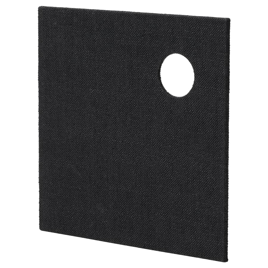 VAPPEBY black, front flap for bluetooth speaker, 20x20 cm - IKEA UK