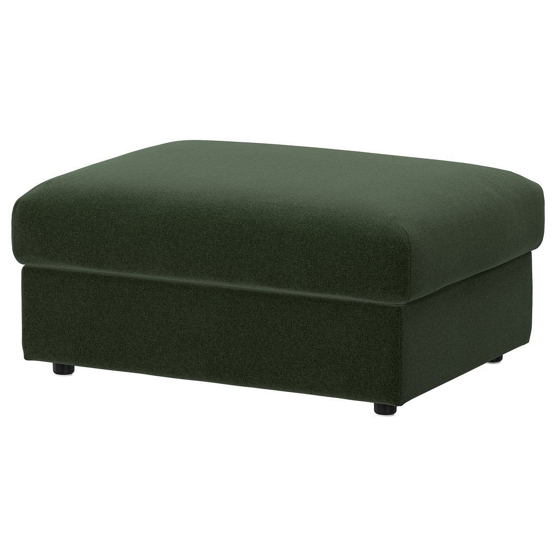 VIMLE footstool with storage, Johanneshov dark green - IKEA UK