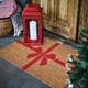 VINTERFINT door mat, bow coir/red, 60x90 cm - IKEA UK