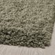 VOLLERSLEV rug, high pile, grey-green, 160x230 cm - IKEA UK