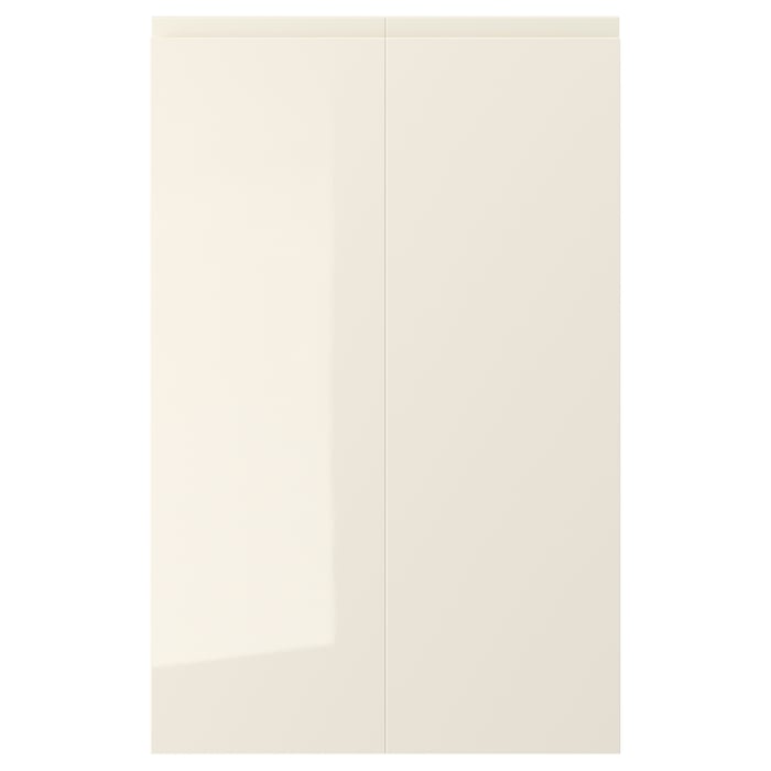 VOXTORP High-Gloss Light Beige Doors Fronts - METOD Kitchens - IKEA