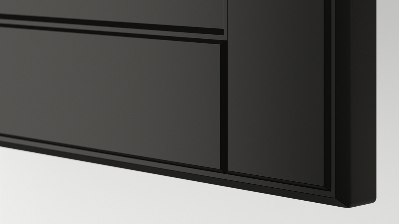 Black Raised Panel Door Fronts - METOD Kitchens - IKEA UK