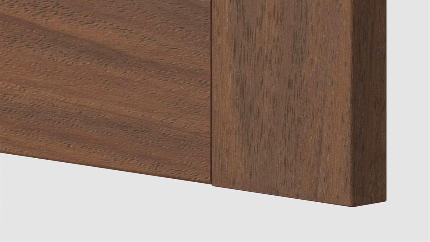 ENKÖPING Brown Walnut Fronts - METOD Kitchens - IKEA Norway