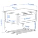 GRÅFJÄLLET noćni ormarić montiran na zid, antracit, 42x29x31 cm - IKEA