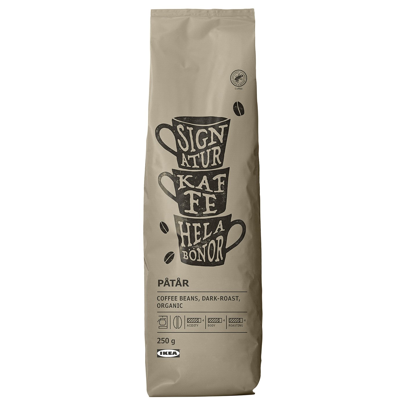 PÅTÅR filter kava, zrna, jako pržena organsko/Certificirano Rainforest ...