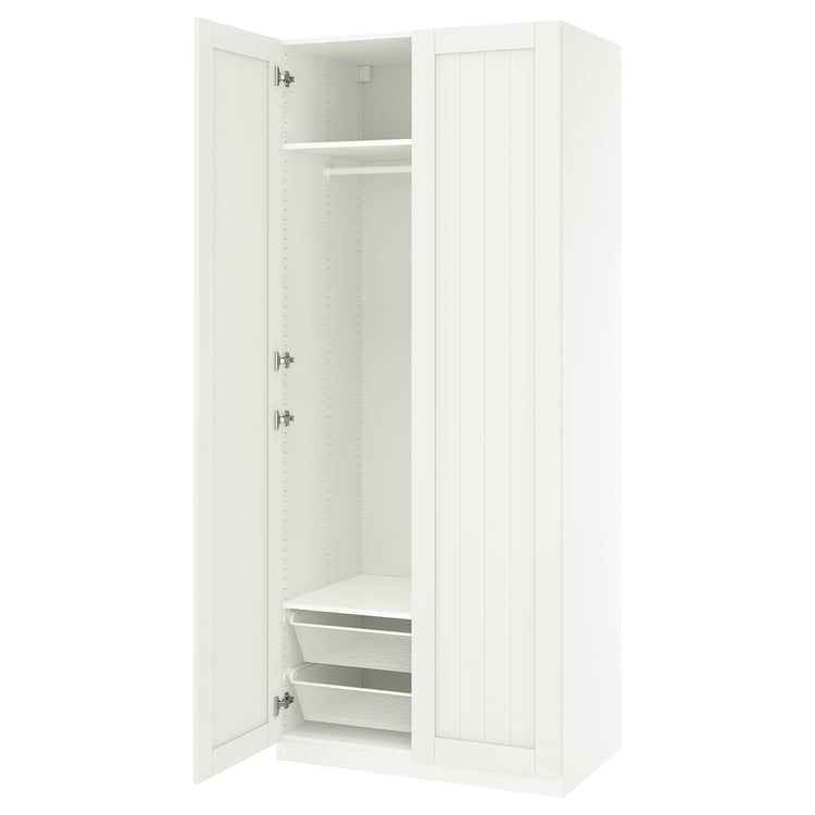 PAX / GULLABERG komb/ormar, bijela/bijela, 100x60x236 cm - IKEA