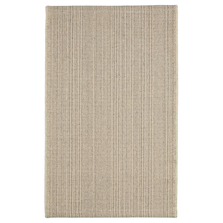TIPHEDE tepih, ravno tkanje, prirodna boja/crna, 50x80 cm - IKEA