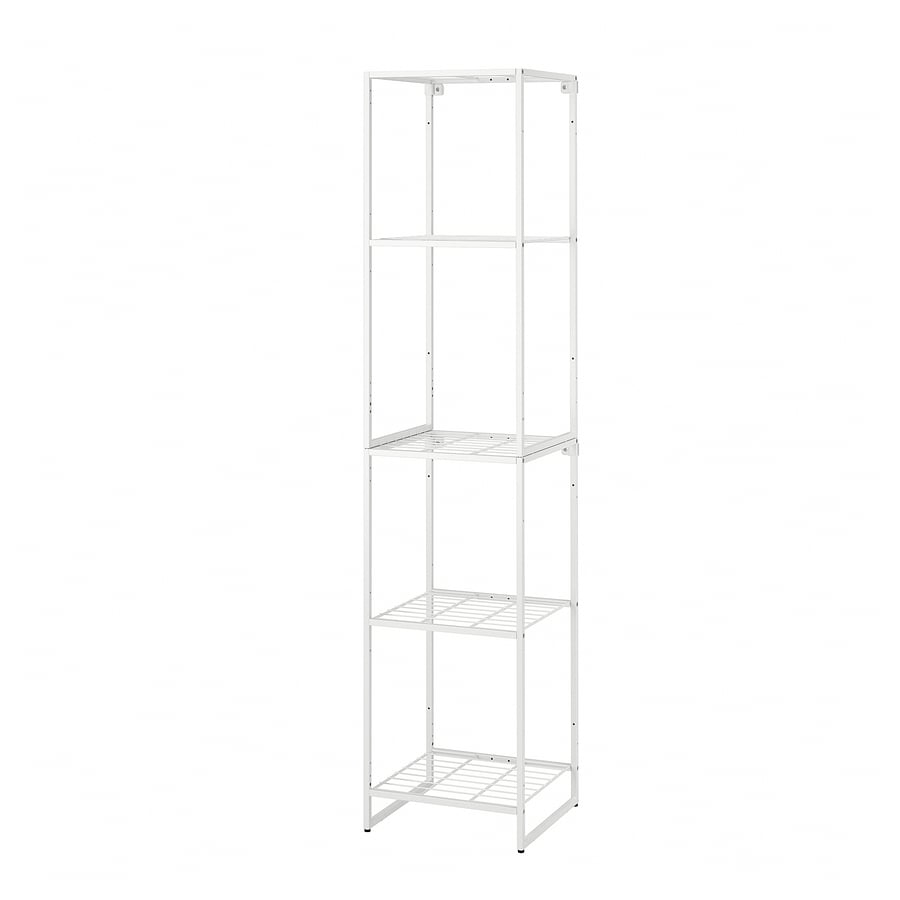 JOSTEIN polcos elem, bel/kültér/drót fehér, 41x40x180 cm - IKEA