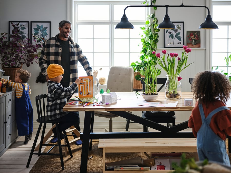 AGAM Junior chair, black - IKEA Ireland