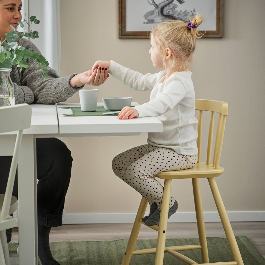 AGAM junior chair, light beige-yellow - IKEA Ireland