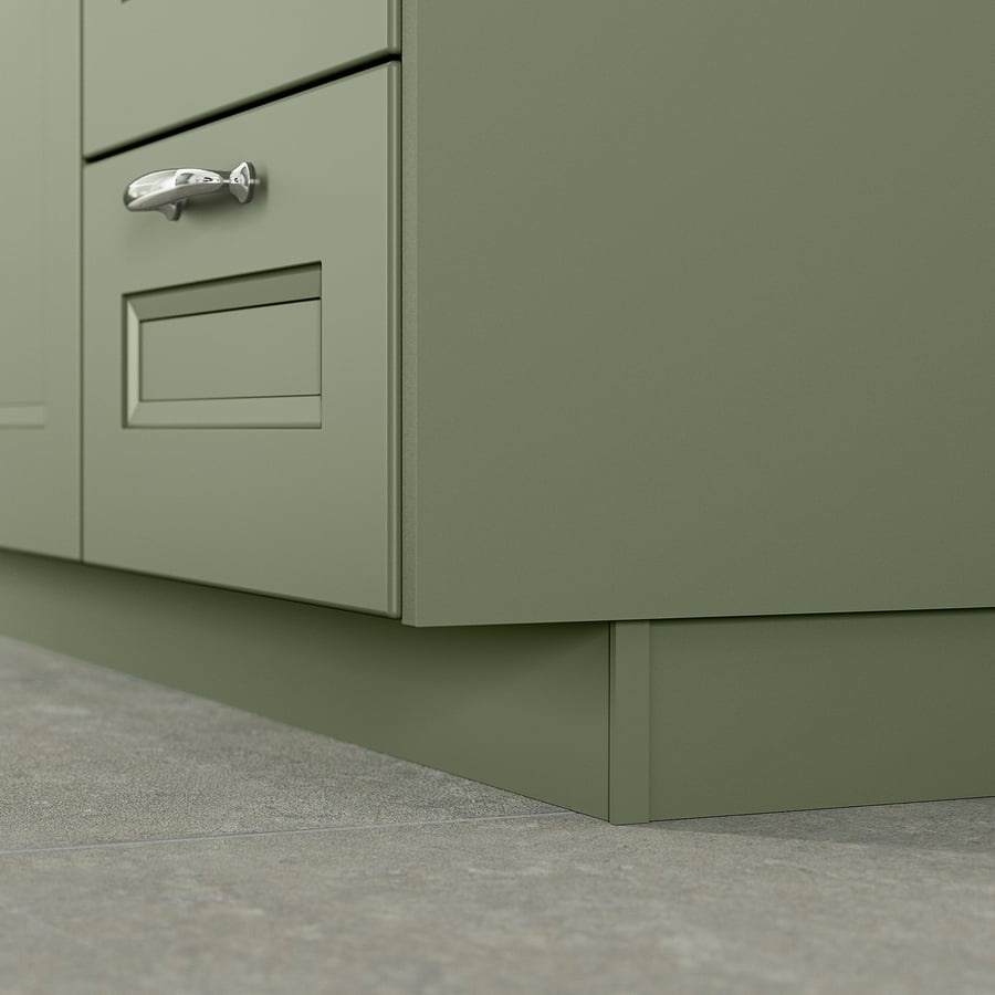 AXSTAD plinth, grey-green, 220x8 cm - IKEA Ireland