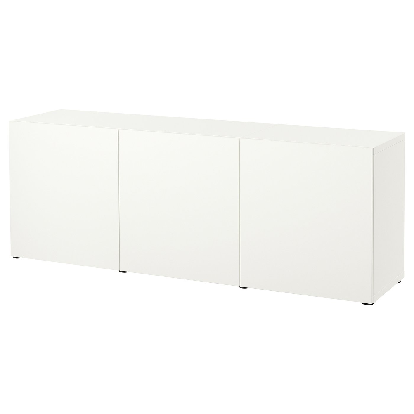 BESTÅ storage combination with doors, white/Lappviken white, 180x42x65 ...