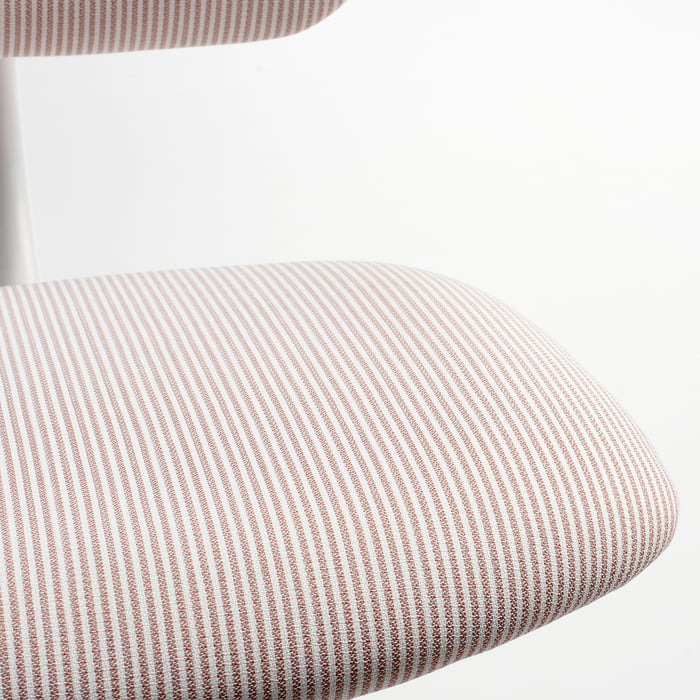 BLECKBERGET swivel chair, Klovsta white/orange-brown - IKEA Ireland