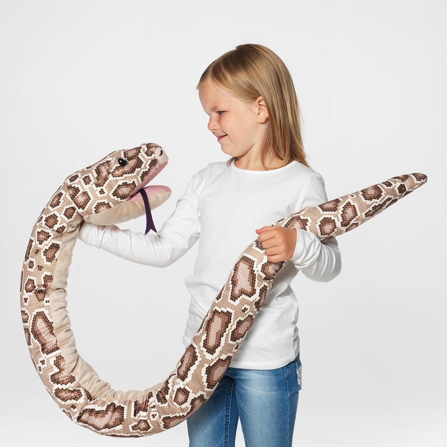 DJUNGELSKOG Glove puppet, snake, burmese python - IKEA Ireland