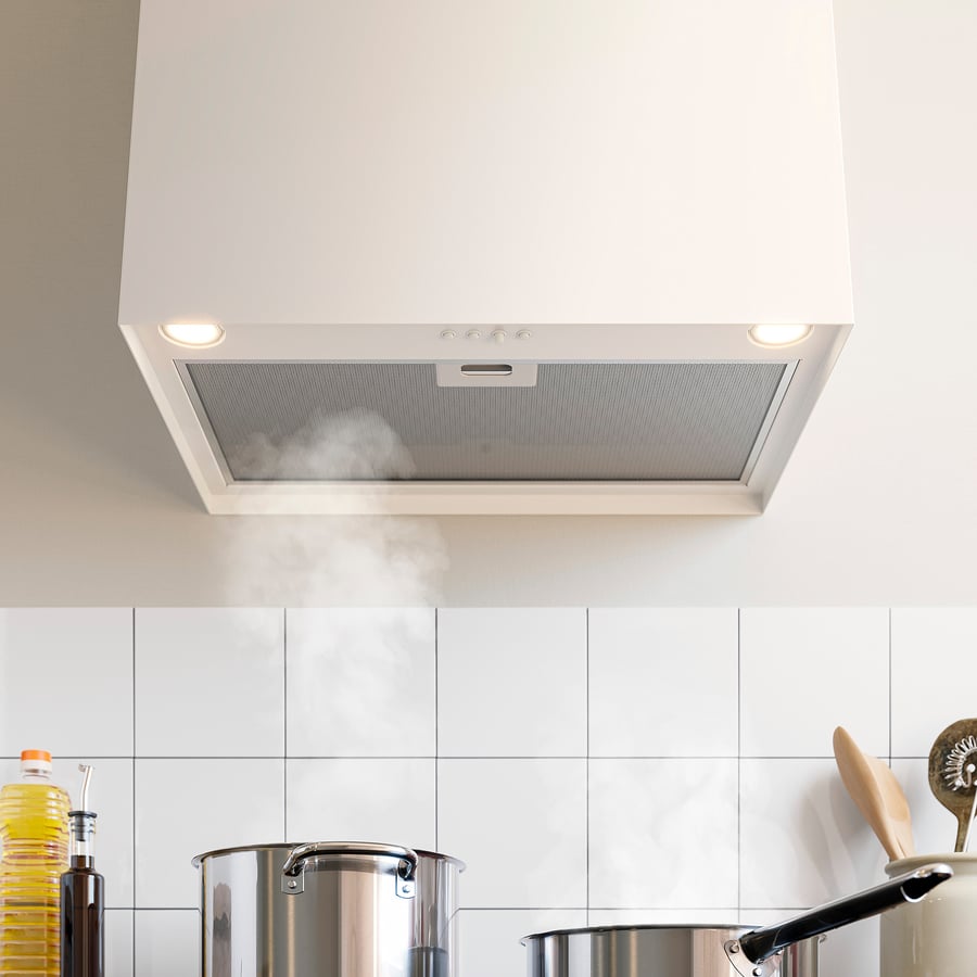 FIVELSBO wall mounted extractor hood, IKEA 300 white, 56 cm - IKEA Ireland