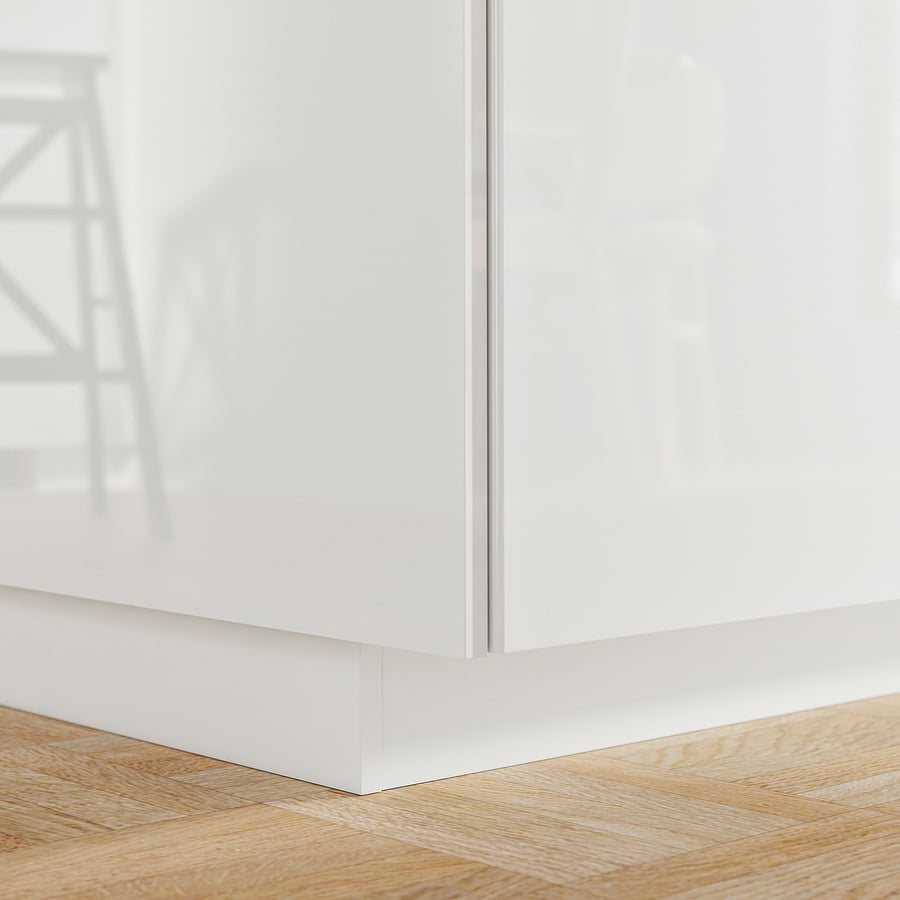 FÖRBÄTTRA high-gloss white, plinth - IKEA Ireland
