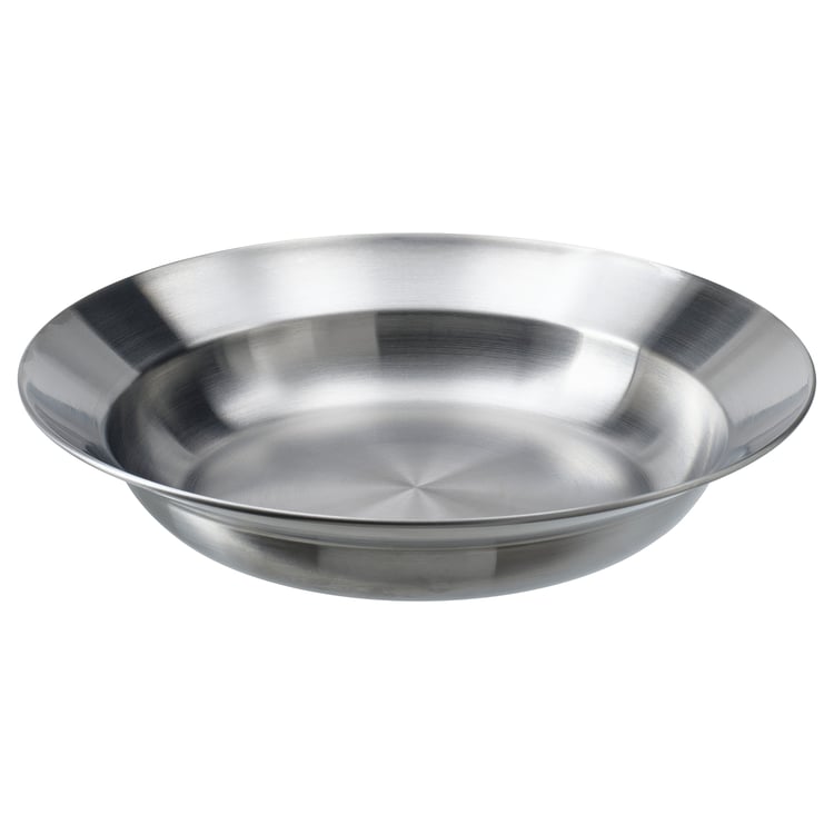 GRILLTIDER deep plate, stainless steel, 21 cm - IKEA Ireland