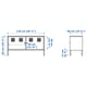 IKEA PS cabinet, steel, white, 119x63 cm - IKEA Ireland
