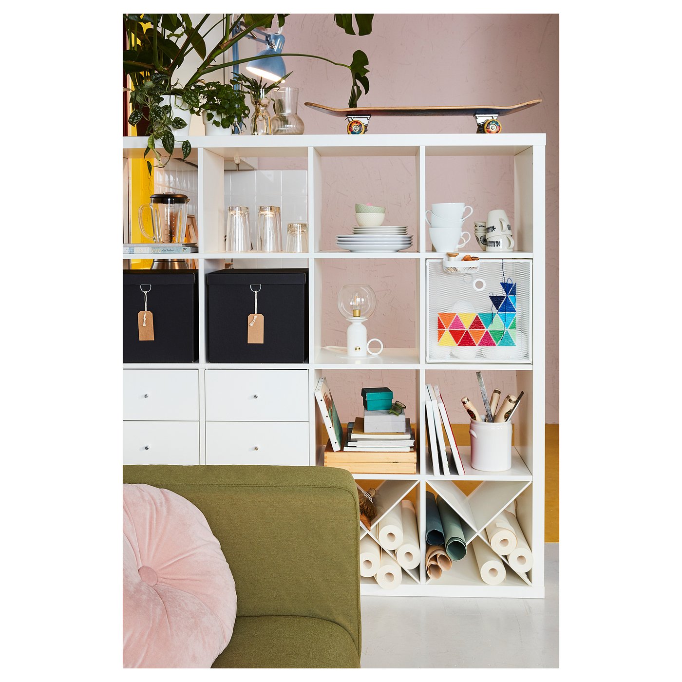 KALLAX insert with compartments white IKEA Ireland
