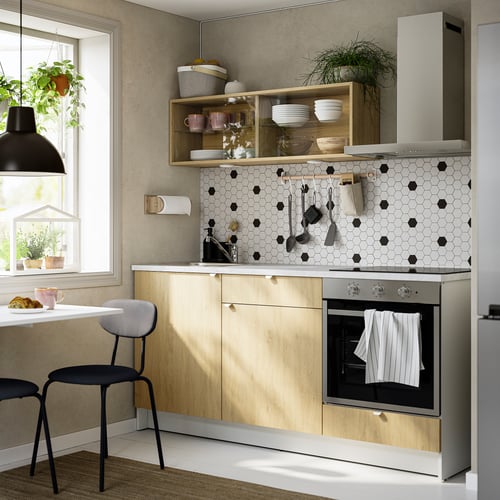 KNOXHULT kitchen, oak effect, 180x61x220 cm - IKEA Ireland