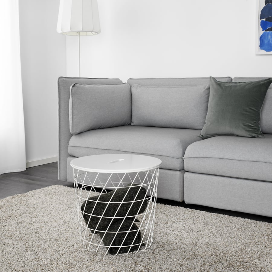 KVISTBRO Storage table, white, 44 cm - IKEA Ireland
