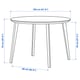 LISABO / VIHALS table and 4 chairs, ash veneer/white Tibbleby beige ...