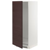METOD High cabinet for fridge/freezer, white, Askersund ash light ash ...