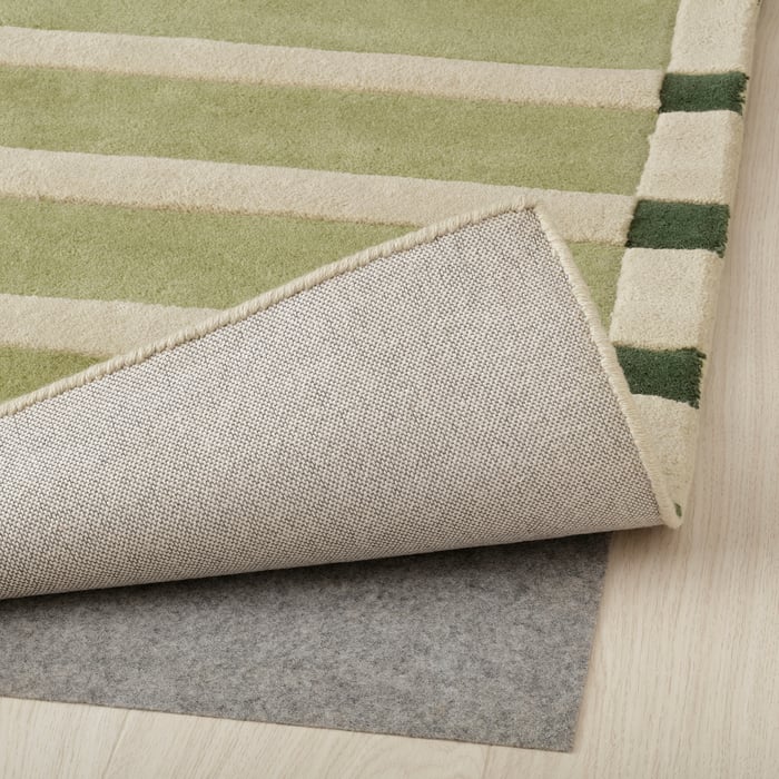 MOSKITGRÄS green, stripped rug, 200x300 cm - IKEA Ireland