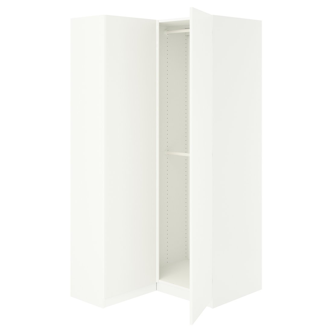 PAX / FORSAND corner wardrobe, white/white, 111/88x201 cm - IKEA Ireland