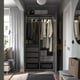 PAX wardrobe frame, dark grey, 50x58x201 cm - IKEA Ireland