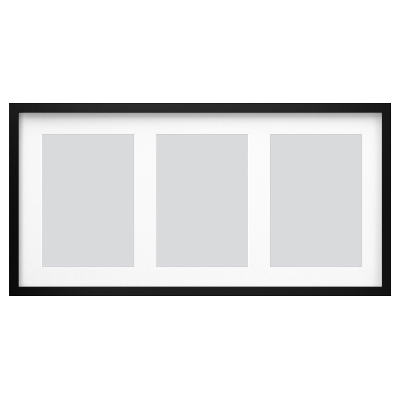 RÖDALM Photo Frame for 3 Pictures, Black, 81x40 cm - IKEA Ireland